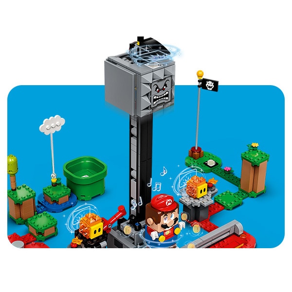 LEGO Super Mario - Разширение Thwomp Drop 71376, 393 части - eMAG.bg