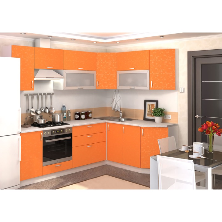 Set bucatarie colt Diana, 215x165x215cm, Mango - eMAG.ro