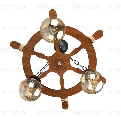 Pendul rustic Dument din MDF, E27 - eMAG.ro