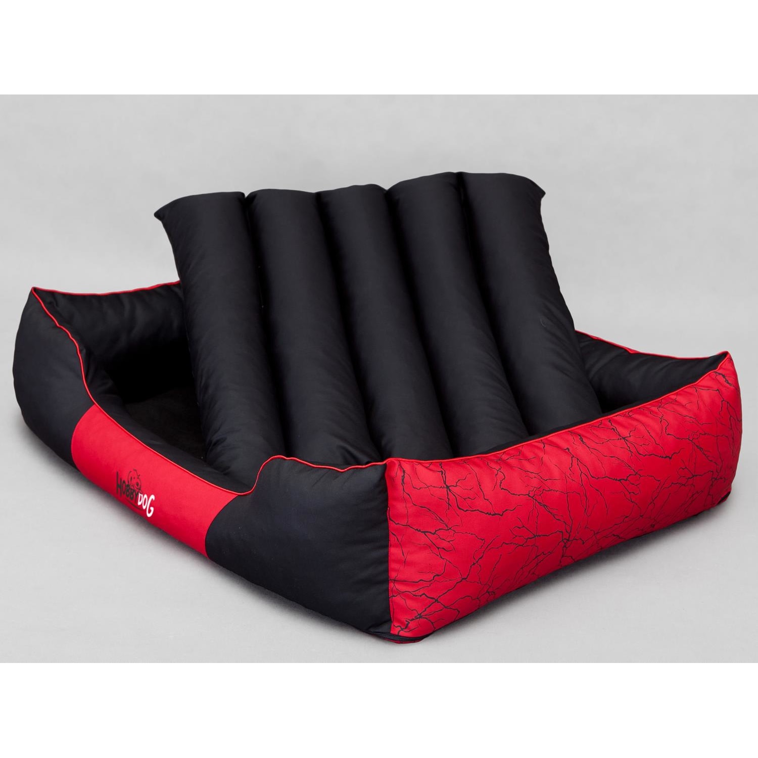 Pat de caini "Prestige" XL negru in fulgere 85x65x24 cm - eMAG.ro