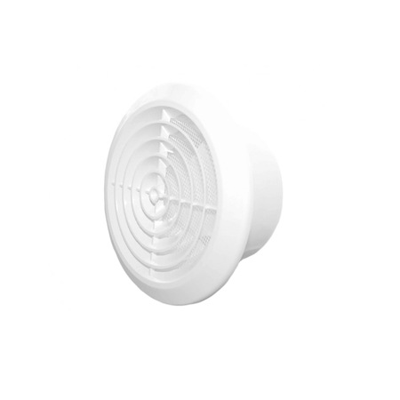 Grilaj Rotund pentru ventilatie din ABS, diametru montare 150mm, alb ...
