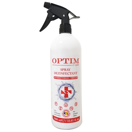 Spray dezinfectant virucid Optim Care, 80% alcool, 1L - eMAG.ro