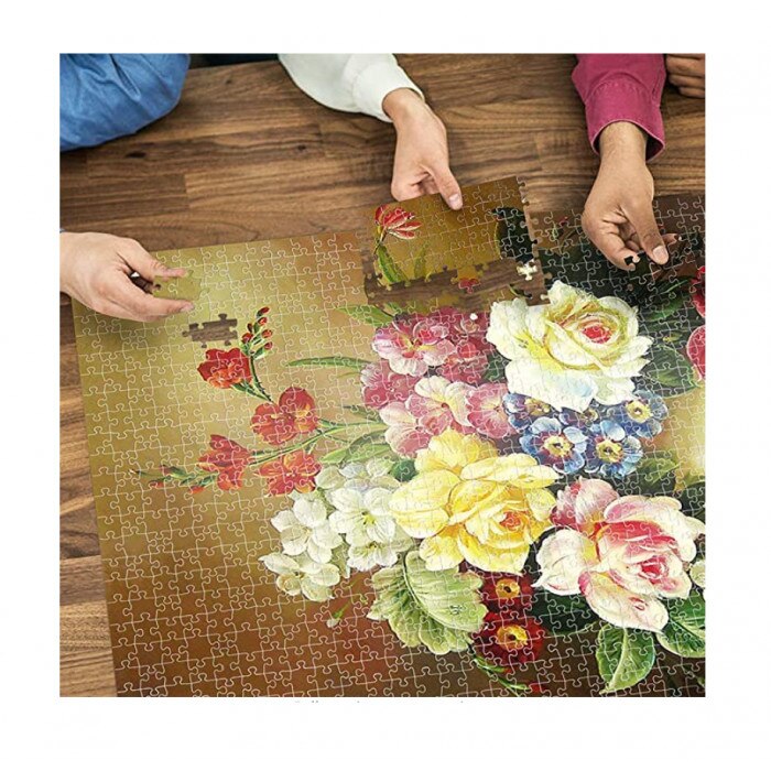 Puzzle carton mini, Vaza cu flori, 1000 piese mici - eMAG.ro