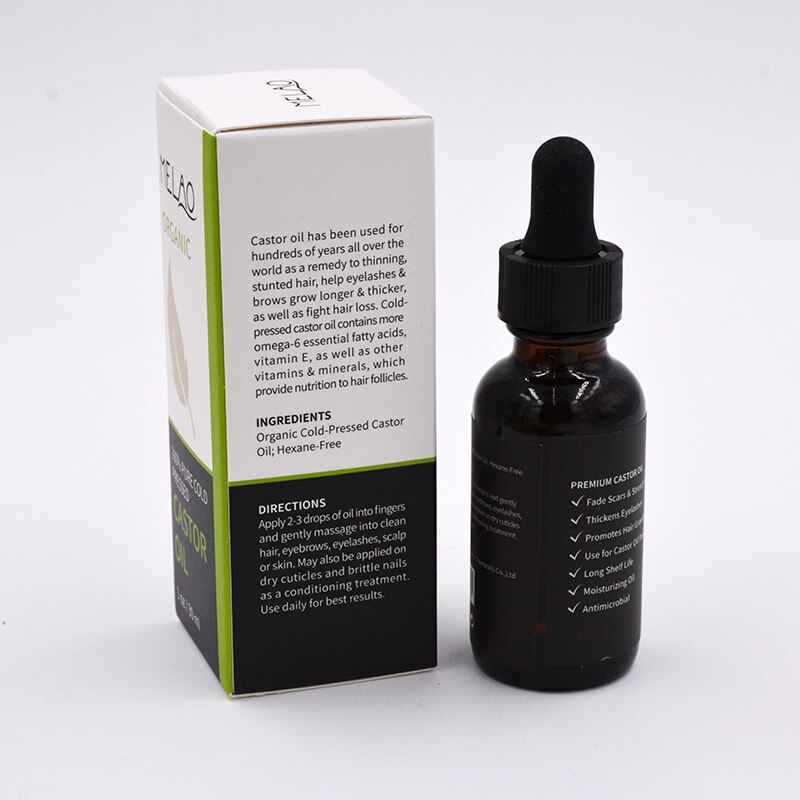 Ulei de ricin 100% organic presat la rece, pentru par si gene, Melao ...