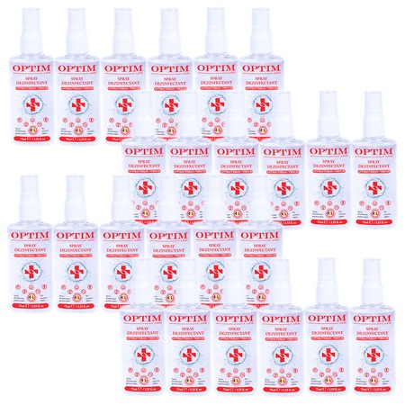 Set 24 x spray dezinfectant, Optim Care, virucid, 75 ml - eMAG.ro