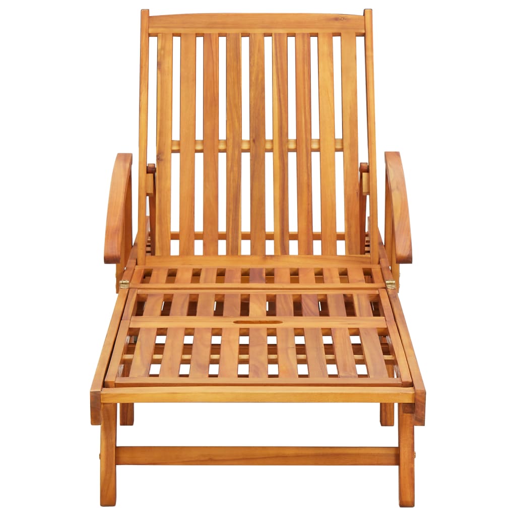 Set de 2 sezlonguri de exterior cu masa si perne cu model floral vidaXL ...