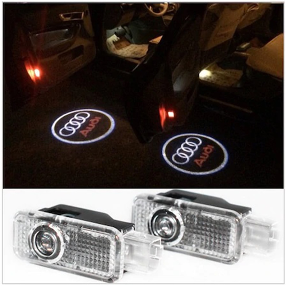 Lampi portiera LED DOMDRIVE® usa cu proiectie logo Audi A3, A4, A5 ,A6 ...