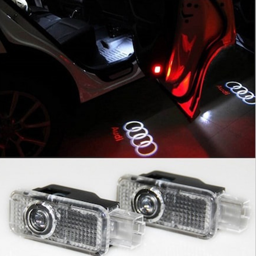 Lampi portiera LED DOMDRIVE® usa cu proiectie logo Audi A3, A4, A5 ,A6 ...