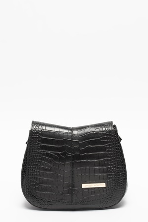 Antonia Moretti, Кожена чанта с капаче, Черен - eMAG.bg