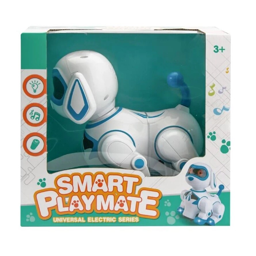 Catel de jucarie cu multiple functii, Alb, 17x14x21 cm - eMAG.ro