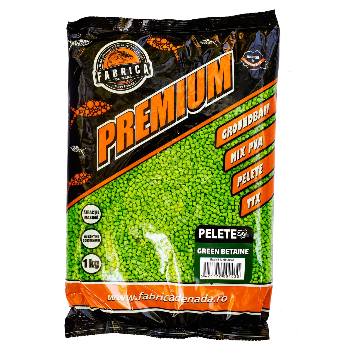 Pelete 2 mm Green Betaine, Fabrica de Nada, 1 kg - eMAG.ro