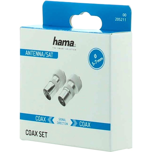 Set mufe cablu coaxial Hama 205211, mama-tata - eMAG.ro