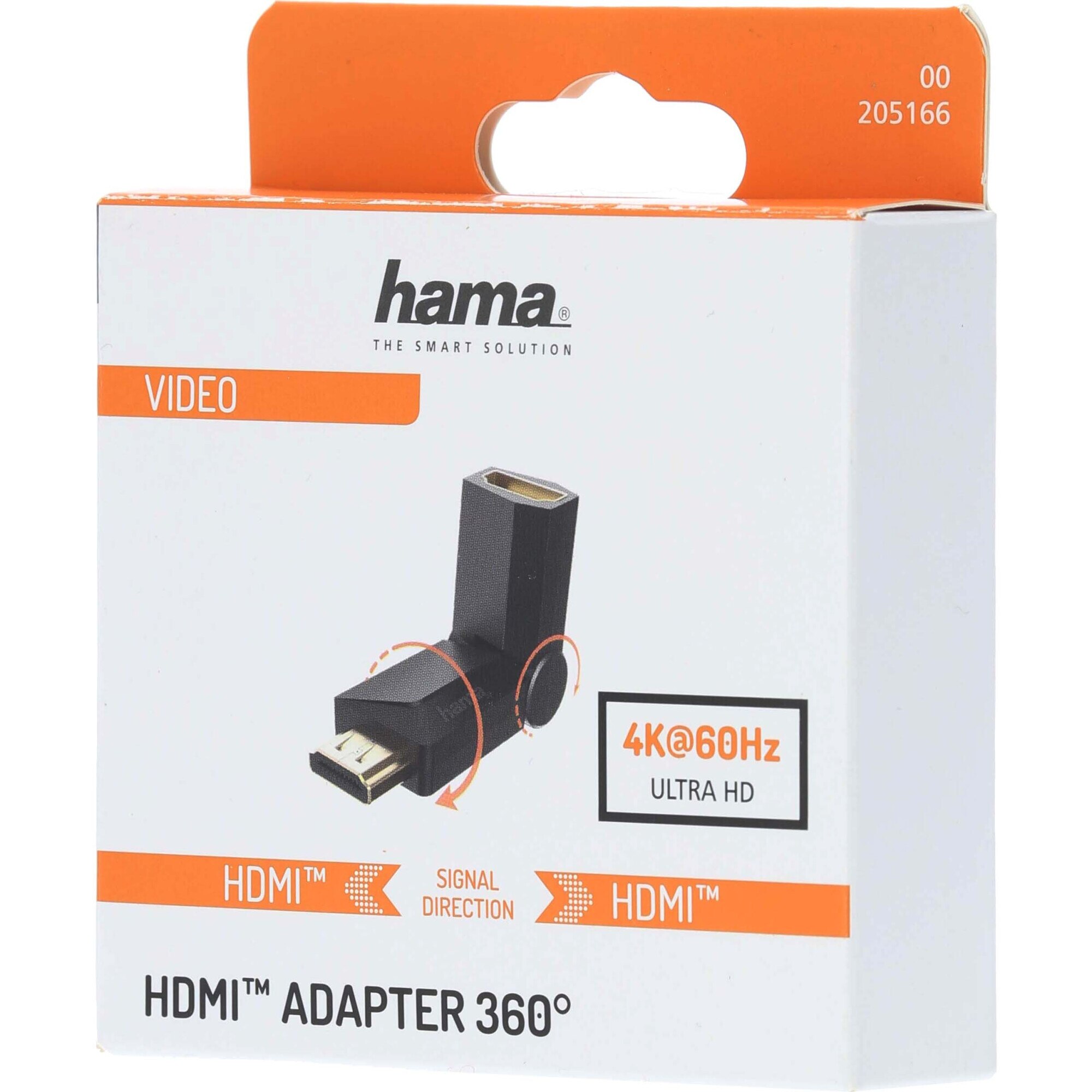 Adaptor HDMI Hama 205166, 4k, Ethernet, negru - eMAG.ro