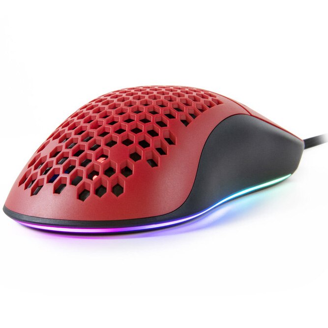 Mouse gaming Arozzi FAVO, ultrausor 74g, cablu flexibil Paracord ...