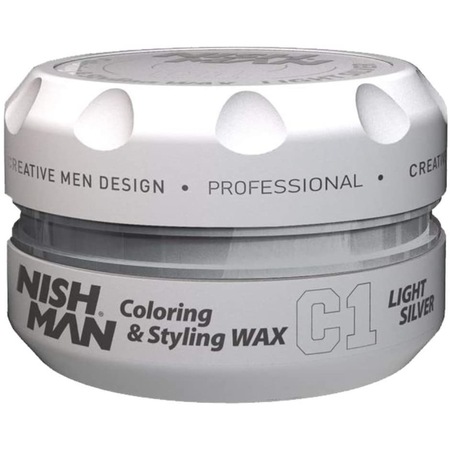Ceara de par colorata, NishMan C1, Gri deschis 100 ml - eMAG.ro