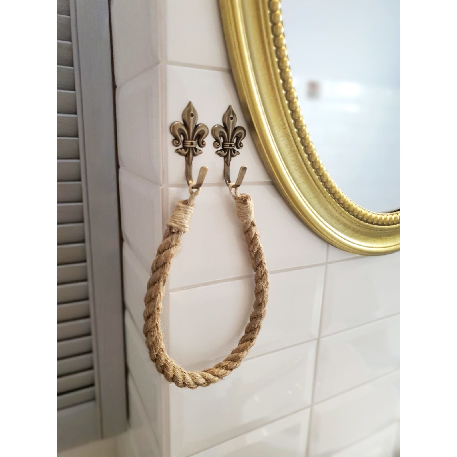 Suport elegant shabby style pentru prosop sau pentru hartie igienica ...