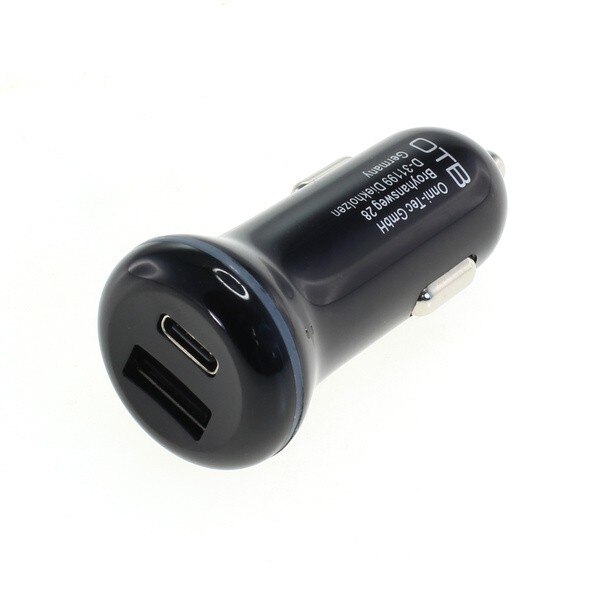 Alimentator/Incarcator 12/24V la USB C + USB A 5v 3A max.30W, negru ...