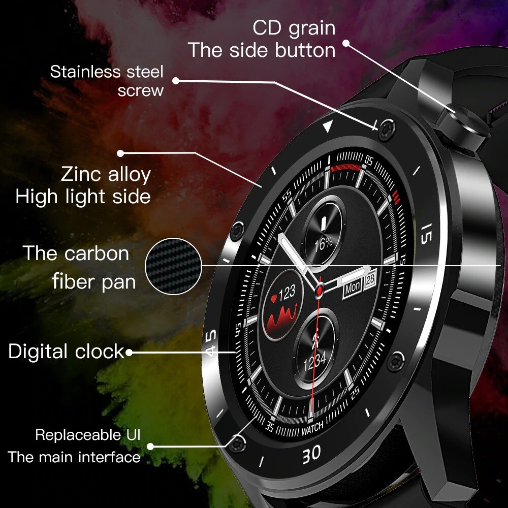 Ceas Smartwatch Smart Wear T22R, Ritm Cardiac, Calorii, Tensiune ...