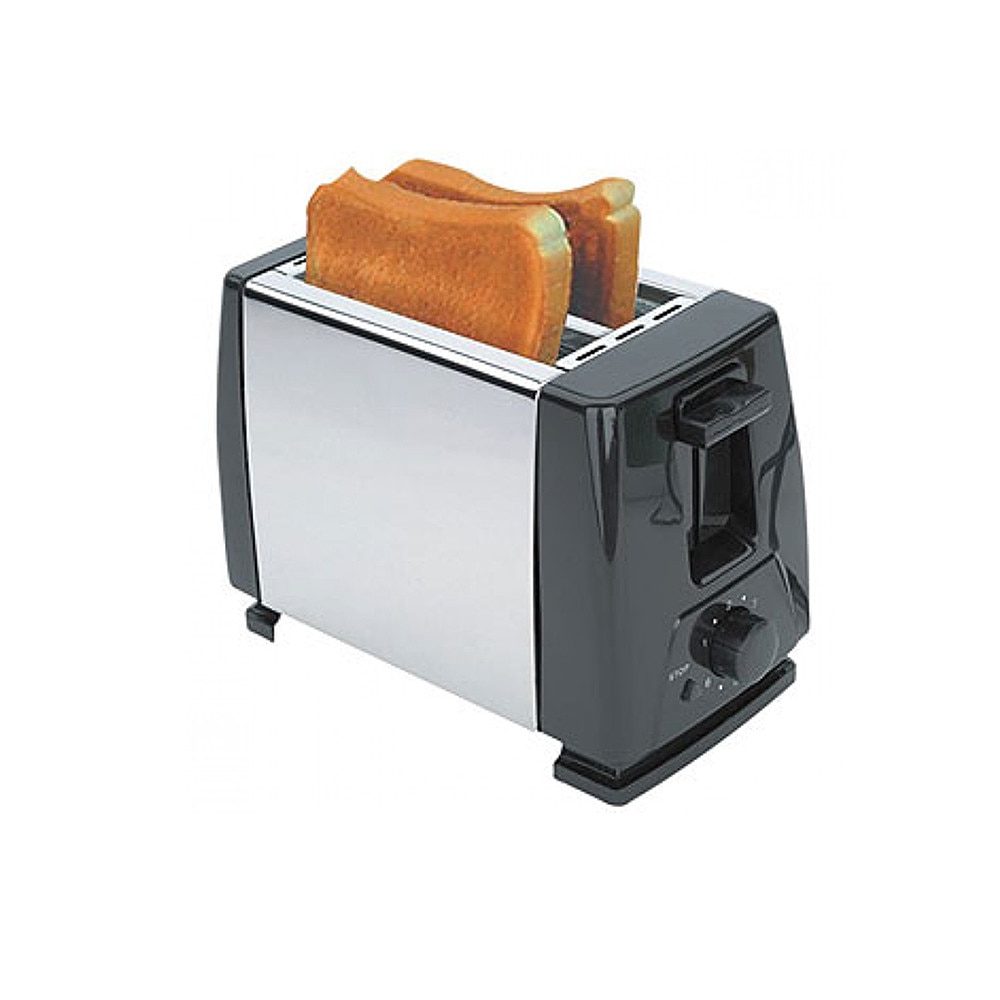 Тостер за хляб SAPIR SP 1440 BS, 750W, 2 филийки, Черен/Сив - eMAG.bg