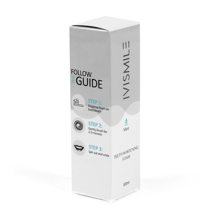 Spuma de gura pentru albire dentara cu utilizare zilnica, IVISMILE, 50 ml - eMAG.ro