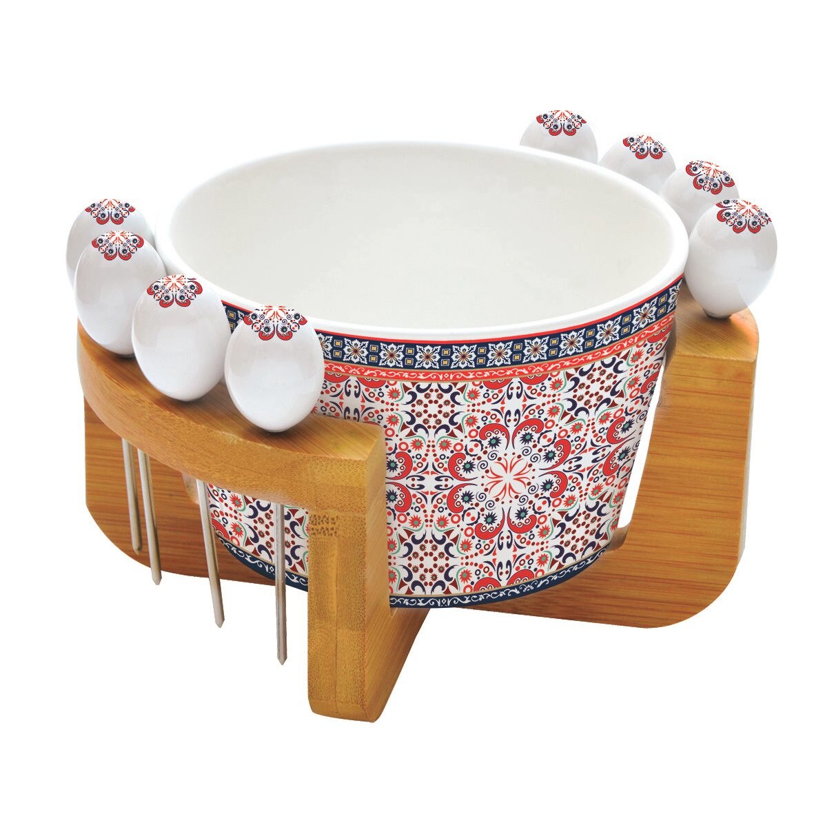 Set servire aperitive 10 piese "Alhambra" - Nuova R2S - eMAG.ro