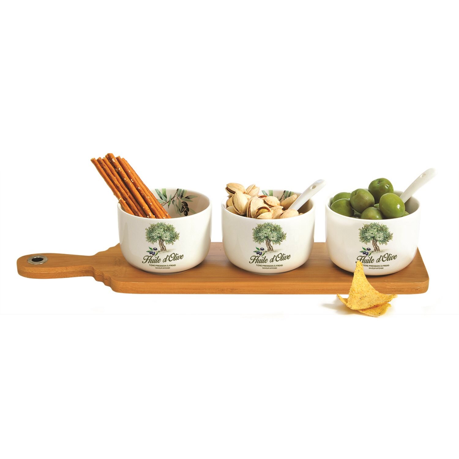 Set servire aperitive 7 piese “Huile d’Olive” - Nuova R2S - eMAG.ro