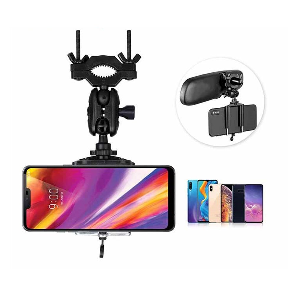 Suport auto Siegbert, rotativ 360°, fixare la oglinda retrovizoare ...