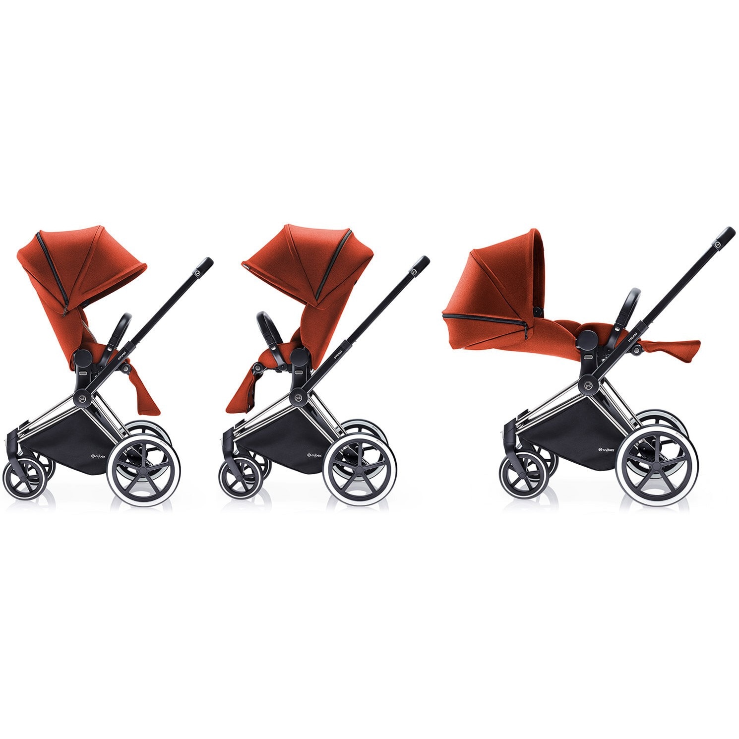 Carucior Cybex Priam Lux Seat Autumn Gold Denim, recomadat copiilor 0 ...