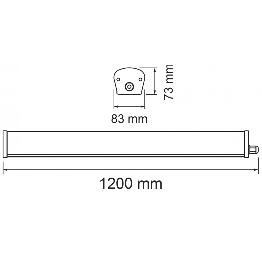 Corp de iluminat led, industrial, cu kit de emergenta, iluminat de ...