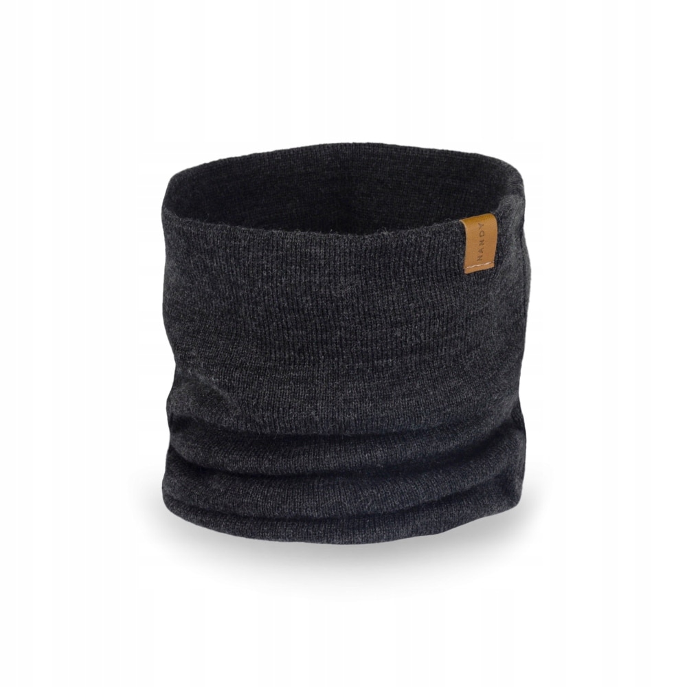 Fular circular, Nandy, pentru barbati, Gri inchis, NKM-16106-02-CM-SZAR ...