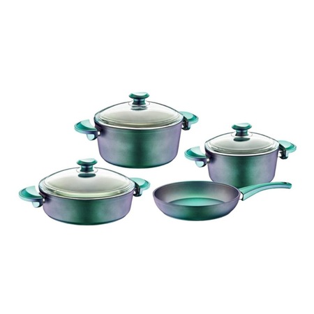 Set oale 7 piese OMS-Titanium, aluminiu, verde - eMAG.ro