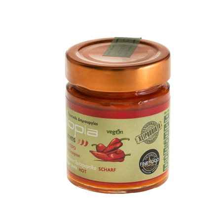 Pate de ardei rosii cu ardei iute Trinidad Scorpion, picant ...