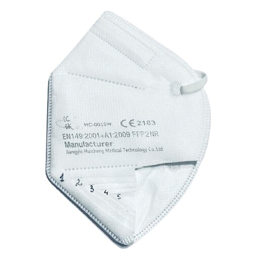 Masca FFP2, 5 straturi, BFE>95% ,1 bucata, alba, certificare CE 2163 ...