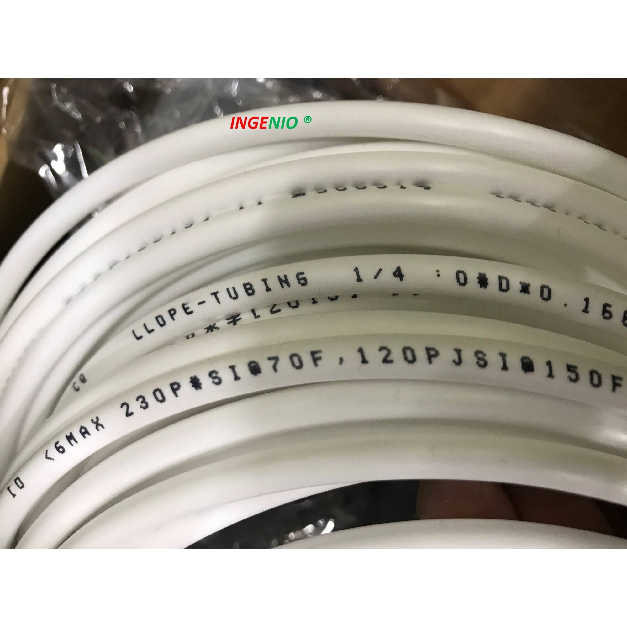 Furtun Alb LLDPE 6mm 1/4' Uz Alimentar 1M, INGENIO - eMAG.ro