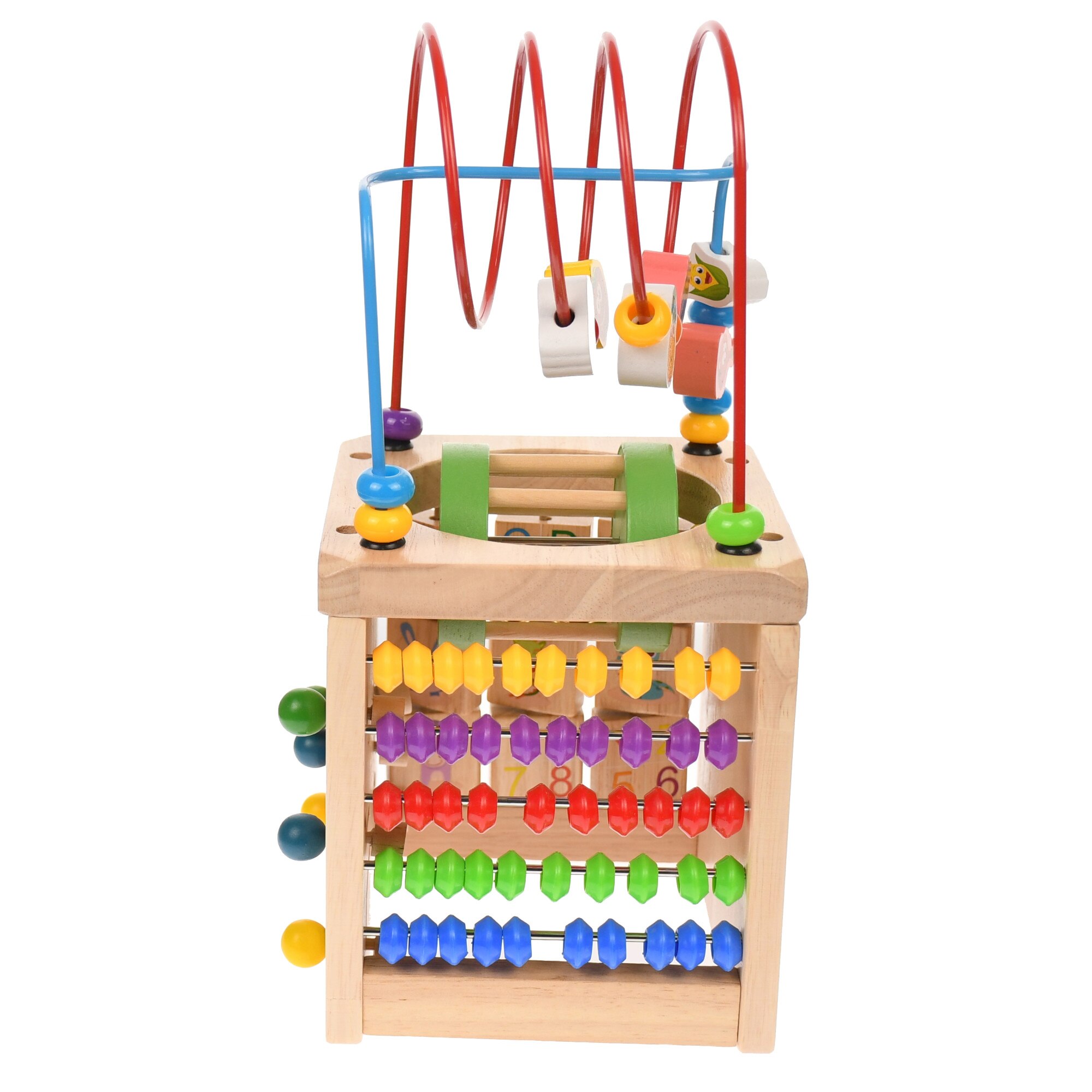 Fa kocka, órával, összeadás és kivonás, betűk, állatok, harangok ...