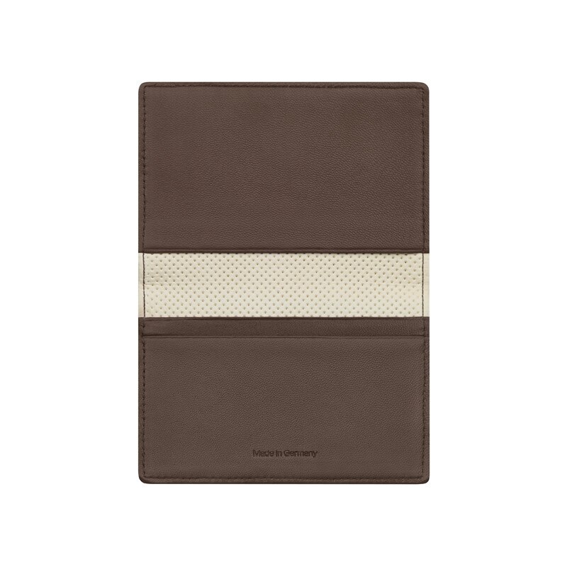 Portofel carti vizita din piele, maro, Maybach, Original Mercedes - eMAG.ro