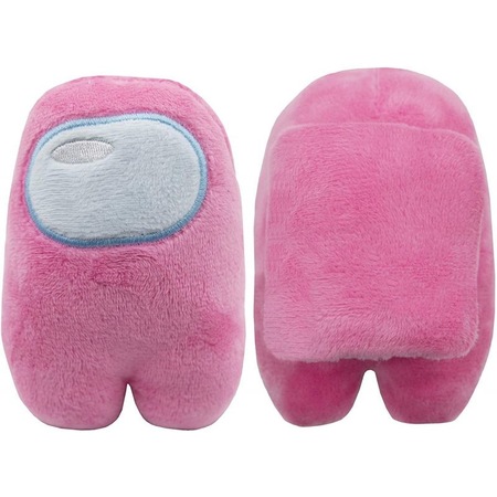 Jucarie de plus Among Us Crewmate, Roz, 6,5 x 10 cm - eMAG.ro