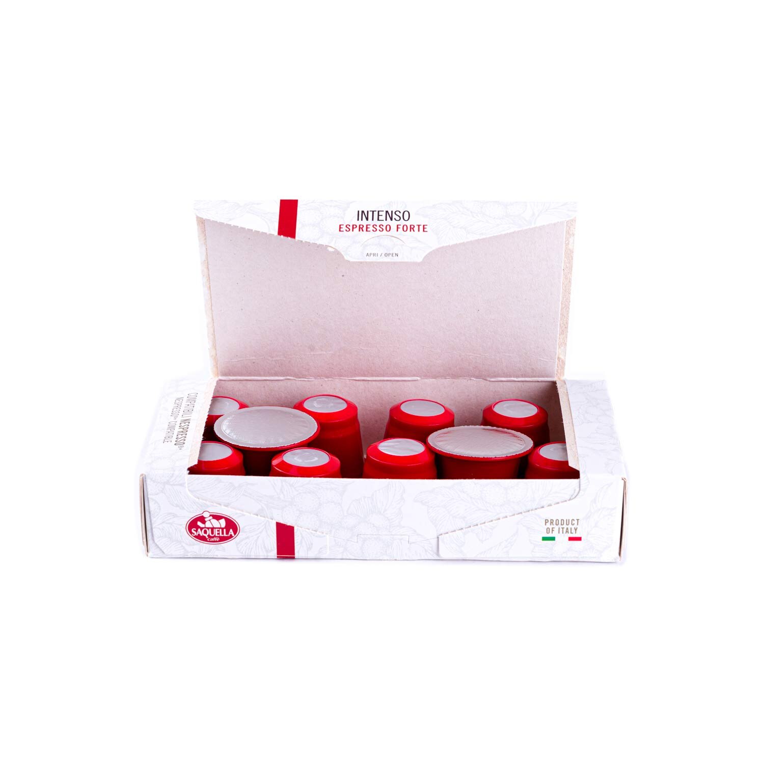 Cafea capsule Saquella Caffe, Intenso, compatibila Nespresso, gourmet ...