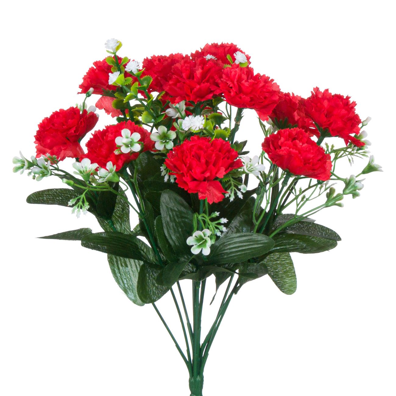 Buchet de Garoafe artificial, Multicolor, 35 cm - eMAG.ro