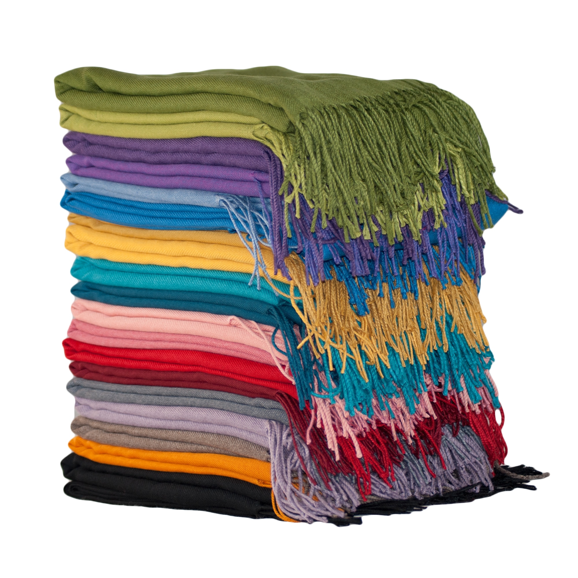 Set 2 esarfe dama, Dazoriginal, casmir, violet/violet inchis, 70 x 175 ...