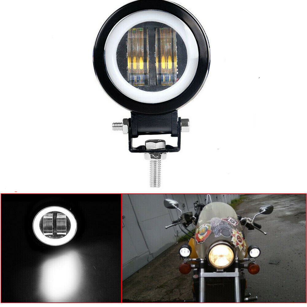 Proiectoar Flexzon, Led, 7D Optic, 20W, 12V-24V, 7.5cm, Rotund, pentru ATV, Jeep, Motor, Spot ...