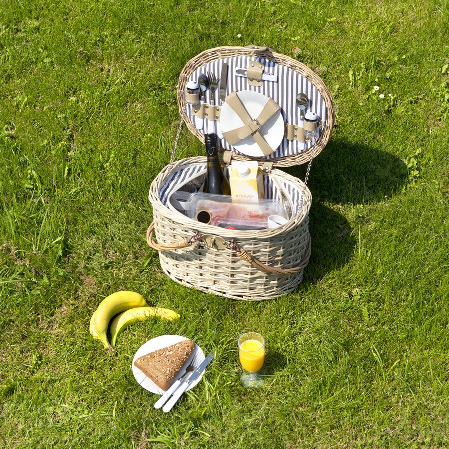 Cos de picnic, Dutch Mountains Oval pentru 2 persoane, 102266, Bej ...