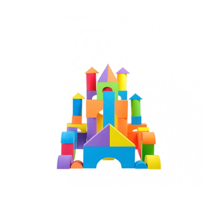 Cuburi colorate din spuma pentru copii, 52 piese - eMAG.ro