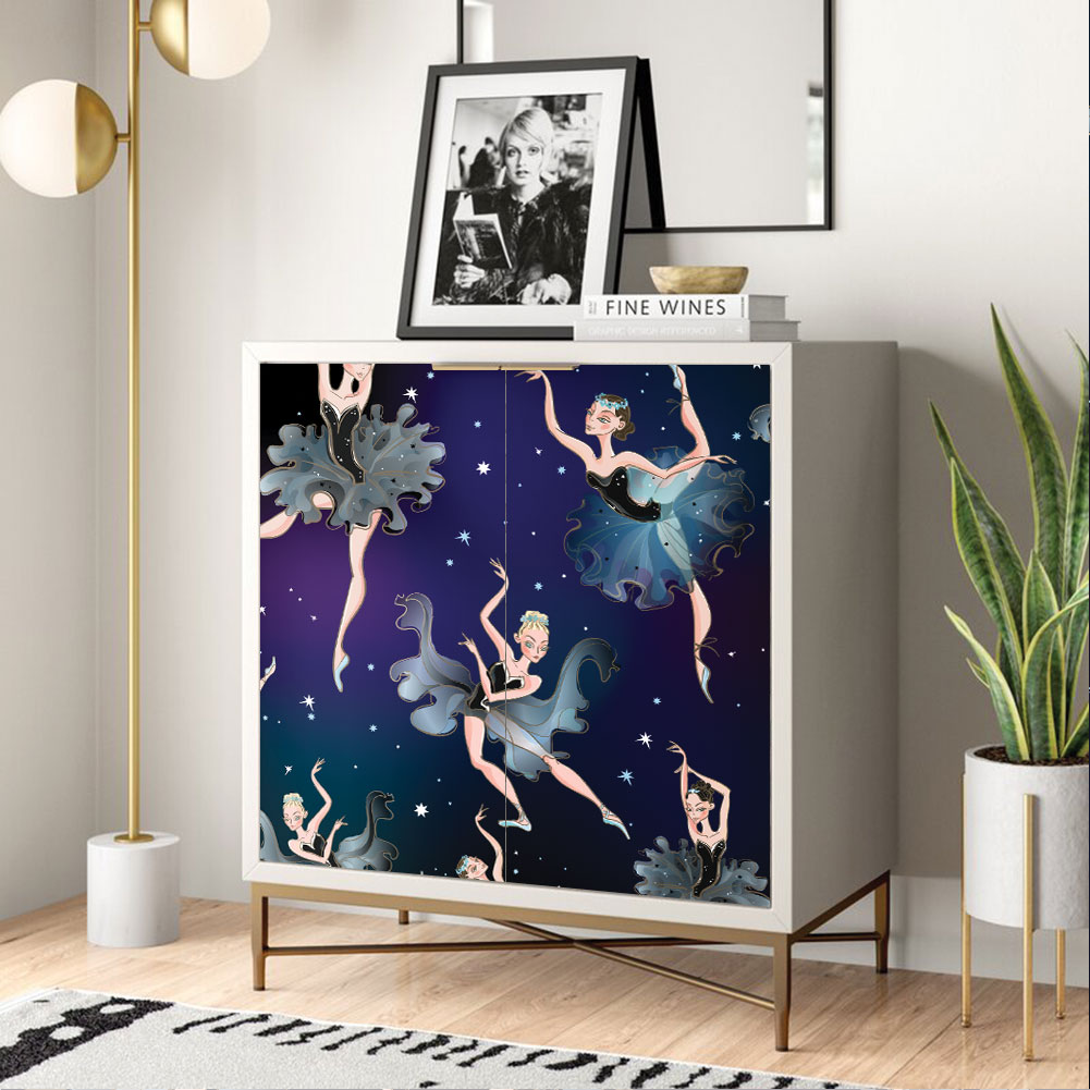 Autocolant Art Factory pentru mobilier, Balerina cu miscari de dans ...