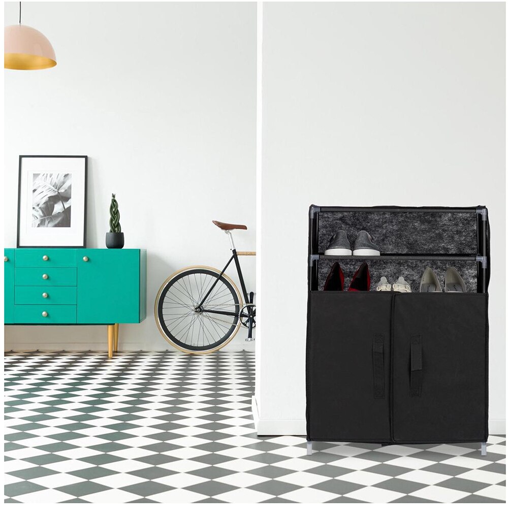 Organizator pantofi/haine, Relaxdays, 3 compartimente depozitare, 83 x ...