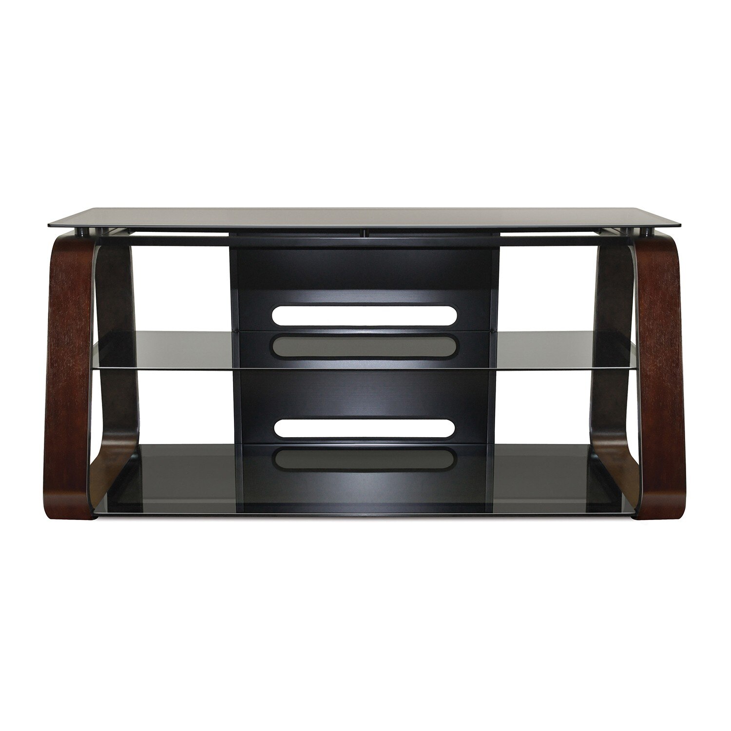 Comoda TV din lemn curbat, consola media CW349 BellO stand TV Deep ...