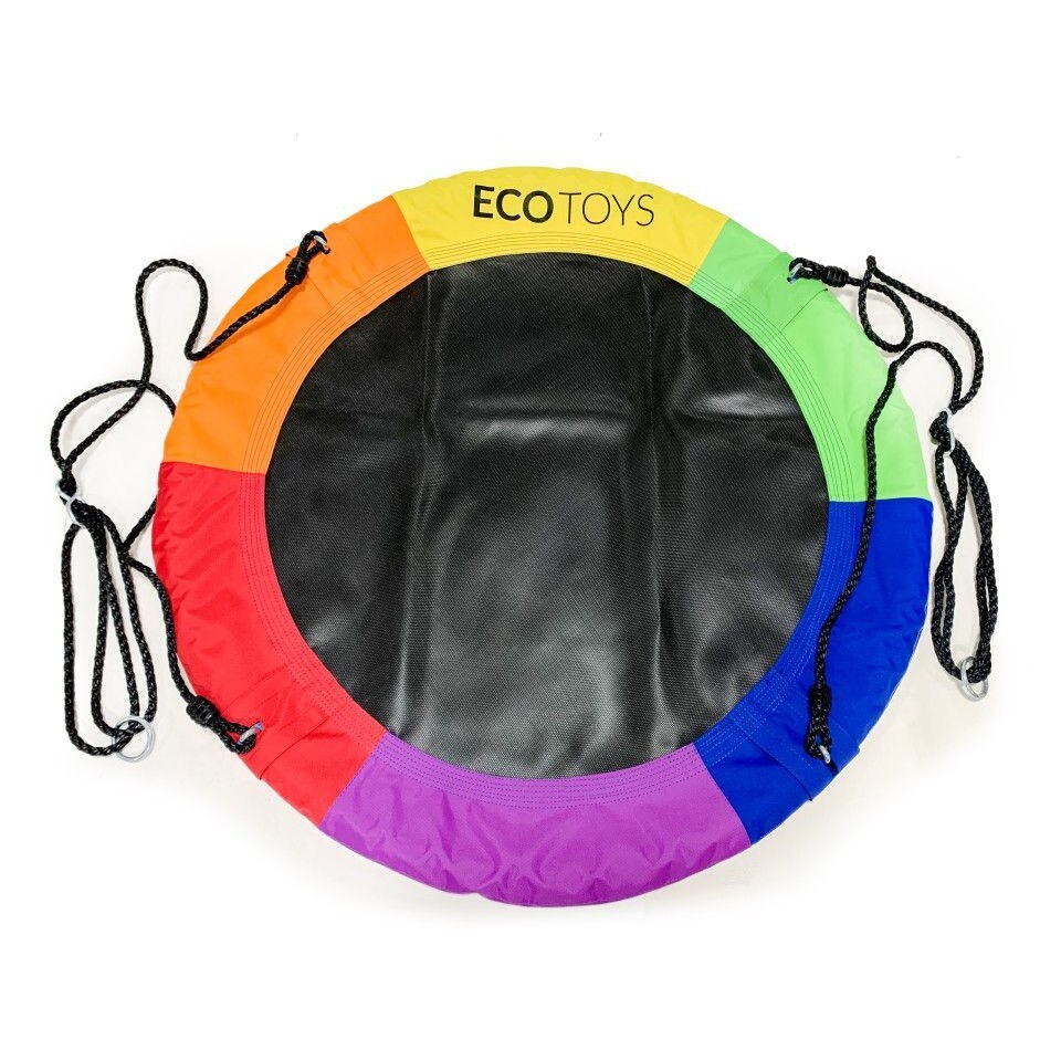 Leagan cuib pentru copii, 100 cm, multicolor - eMAG.ro