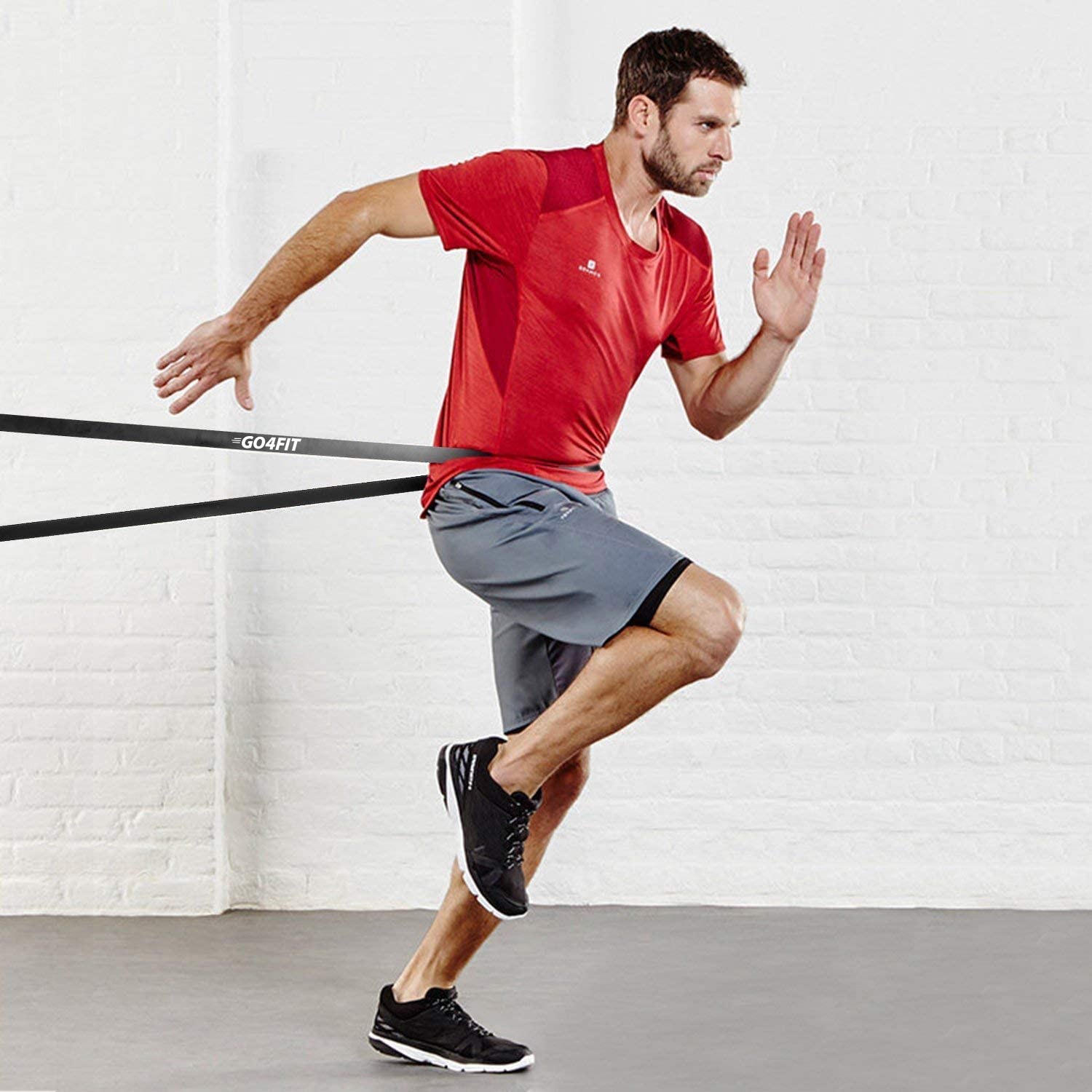 Banda elastica lunga GO4FIT, resistance band pentru fitness ...