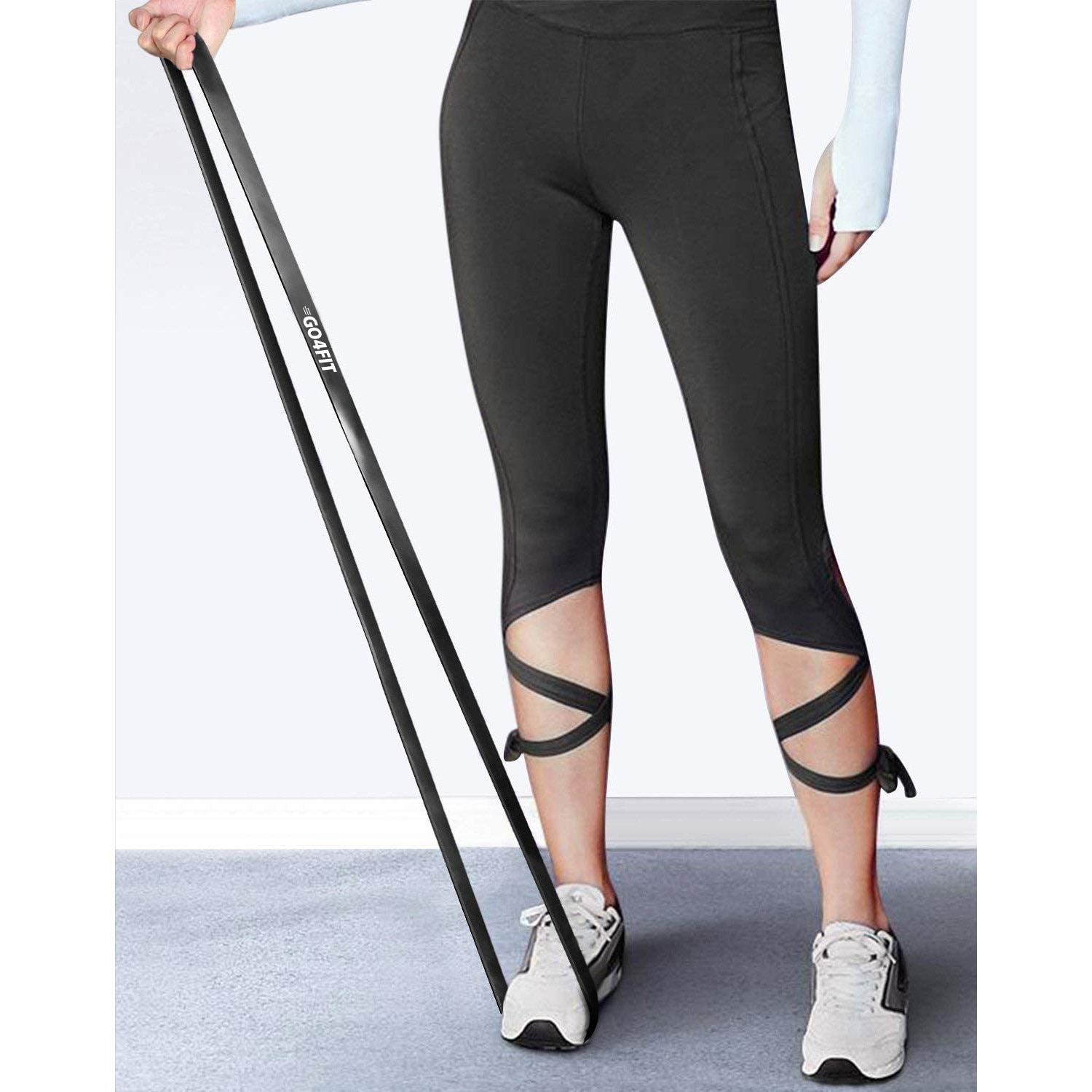 Banda elastica lunga GO4FIT, resistance band pentru fitness ...