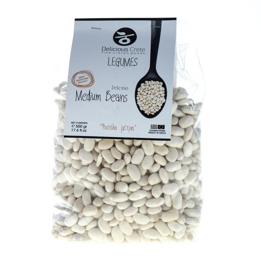 Fasole alba, bob mediu, 100% natural, sursa de fibre si minerale, 500 g ...